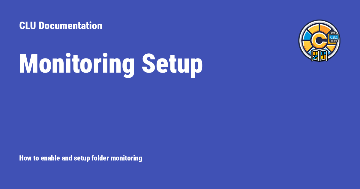 Monitoring Setup - CLU Documentation